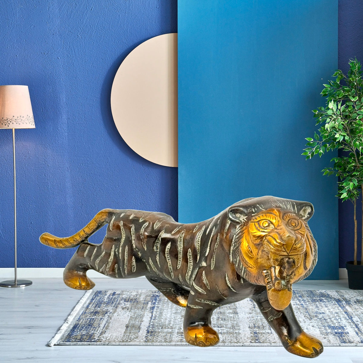 Brass Tiger Figure With Hand Made/Tiger Ornaments/Solid Brass Tiger ...